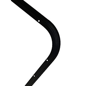 37.5" Width x 23.5" Height RV Window, Tiny House Horizontal Slider W/Screen & Interior Camper Window Clamp Ring for 1-1/2" Wall Thickness Included, Teardrop Replacement Trailer Window