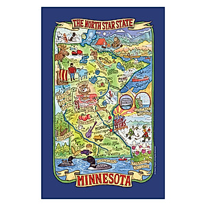 Kay Dee Designs Minnesota Adventure Destinations Tea Towel