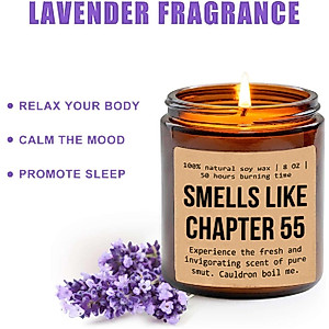 The Fox Designs Chapter 55 Acotar Candle - Acotar Fan Gift - Rhysand Candle - A Court of Thorns and Roses - Velaris Candle - Bookish Candle - Acomaf - Gift Candle, 8oz, Lavender