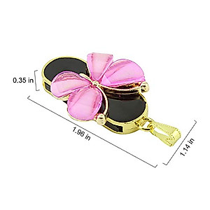 3C Light 16GB 2.0 USB Flash Drive Crystal Butterfly Shape Jewelry USB Flash Disk Jump Drive Thumb Drive Pen Drive with Necklace Memory Stick Data Storage Gift (16 GB, Purple)
