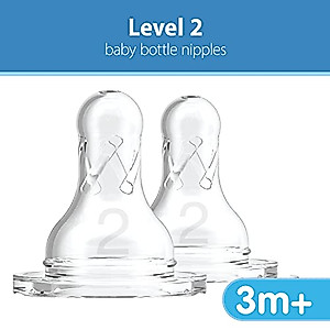 Dr. Brown's Original Nipple, Level 2 (3m+), 2 Count