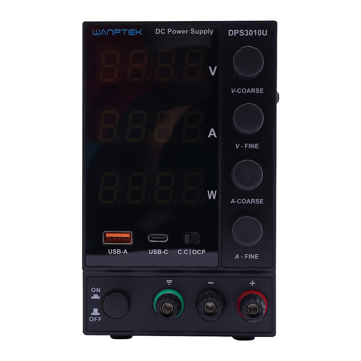 Adjustable Switch DC Adjustable Power Supply 4-Digital LED Display AC110V for Lab, Automobile Battery Charger, DIY Tool, Repair, Research (DPS3010U)