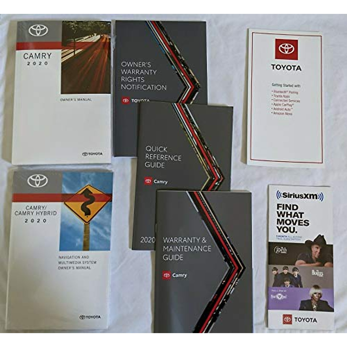 2020 Toyota Camry Owners Manual Original - Gas models