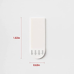 72 Small Refill Strips, Damage Free Hanging Wall Adhesive Strips for Indoor Wall Hooks, Wall Hanging Strips for Holiday Posters and Decorations, Water-Resistant Removable Double Sided Adhesive Strips