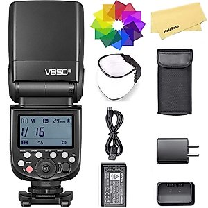 Godox V850III 2600mAh Li-ion Battery Camera Flash for Canon Sony Nikon Fuji Fujifilm Olympus Panasonic Pentax Camera Flash Speedlight Speedlite,for DSLR Cameras Digital Cameras with Standard Hot Shoe