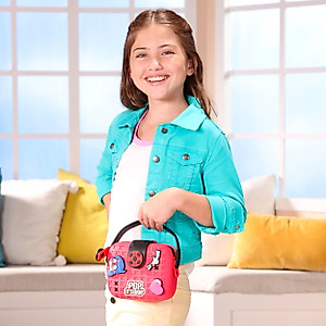 Miraculous Ladybug Pop n' Swop Red Mini Handbag, Customizable Bag 4 Clip-on Badges, Accessory Bag, Lightweight Durable Waterproof Handbag - Gift for Girls and Kids (Ladybug)
