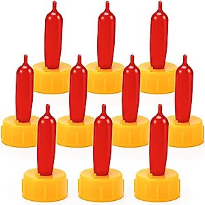 PAGOW 10PCS Pritchard Nipple for Goats, Small Animal Milk Drink Pritchard Nipple, Soft Rubber Pacifier for Nursing Lambs and Goat Kids