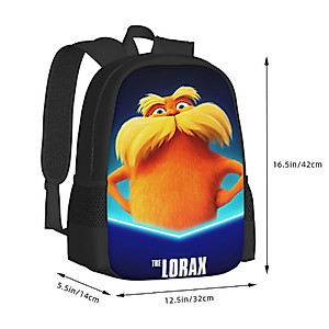 NALCKA The Anime Lorax Backpack Large Capacity Leisure Travel Backpack Book Bag Outgoing Daypack 12.5x5.5x16.5 inch