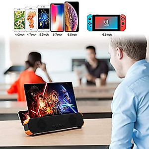 16’’ Screen Magnifier for Smartphone – Mobile Phone 3D Magnifier Projector Screen for Movies, Videos, and Gaming – Foldable Phone Stand with Screen Amplifier – Compatible with All Smartphones