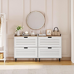 FATORRI Industrial 5 Tier Bookshelf and Shoe Cabinet for Entryway Hallway Living Room (Rustic Oak+White Oak)