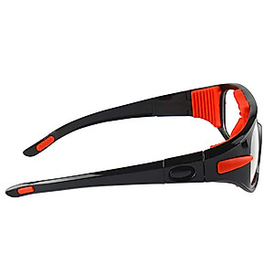 Andux Basketball Goggles Protective Safety Frame with Interchangeable Temples LQYJ-03 (Black)