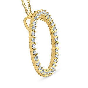 P3 POMPEII3 14K Yellow Gold 1/2ct Circle Of Life Diamond Pendant