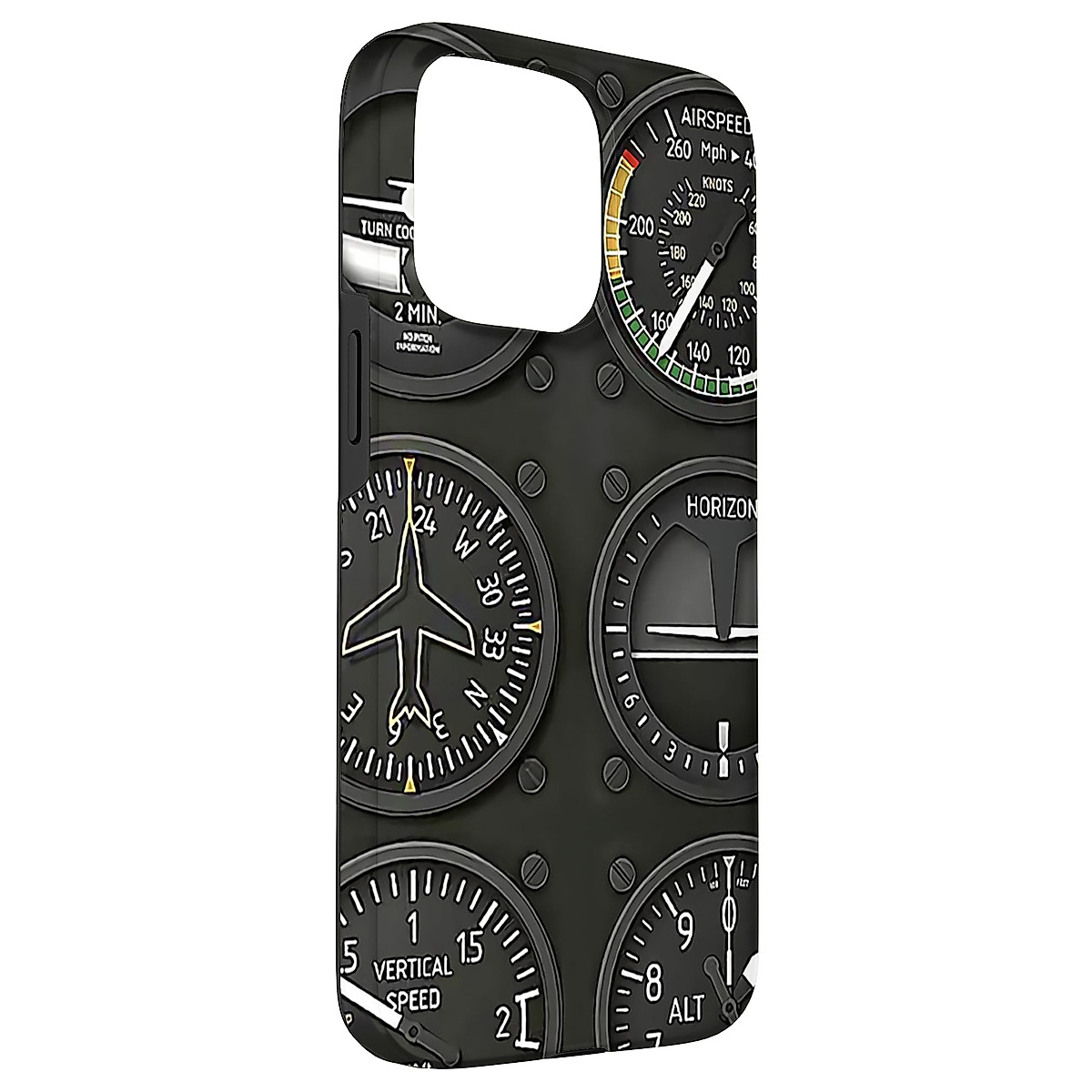 iPhone 15 Pro Max Vintage Airplane Instruments Aircraft Aviation Pilot Gifts Case