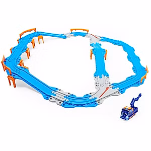 Mighty Express, 32-Piece Train Track Pack with Exclusive Mechanic Milo Toy Train, Kids Toys for Ages 3 and up
