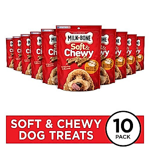 Milk-Bone Soft & Chewy Dog Treats, Chicken Recipe, 5.6 Ounce (Pack of 10) Made with Real Chicken Breast