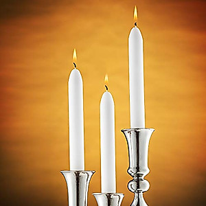 SPAAS Unscented White Candles Sticks - 14 Pack Dripless Tapered Candles - 9" Tall Candles, Burning 8 Hours - Premium White Candlesticks for Home Decoration, Wedding, Holiday and Parties