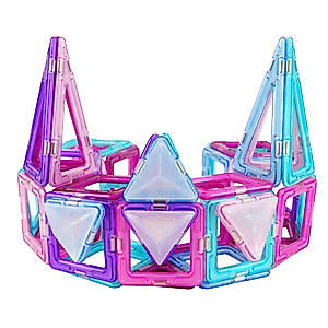 Magformers Inspire Set (100-pieces) Magnetic Building Blocks, Educational Magnetic Tiles Kit , Magnetic Construction STEM Toy Set