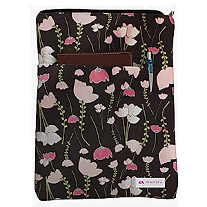 Poppy Flower Book Sleeve - Book Cover for Hardcover and Paperback - Book Lover Gift - Notebooks and Pens Not Included