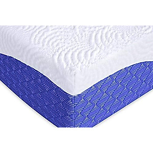 SLEEPLACE 12 Inch METIS Multi Layer Memory Foam Mattress Cobalt Blue (KING)