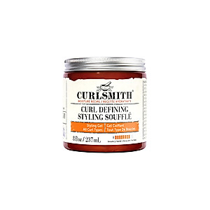 CURLSMITH - Curl Defining Styling Soufflé - Vegan Medium Hold Styling Gel for Wavy, Curly and Coily Hair (8oz)
