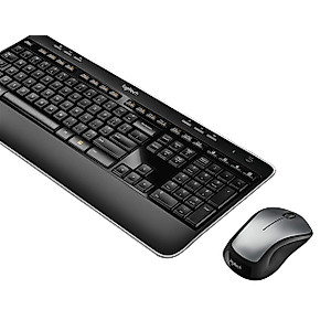 Logitech MK520 Wireless Keyboard and Mouse Combo — Keyboard and Mouse, Long Battery Life, Secure 2.4GHz Connectivity