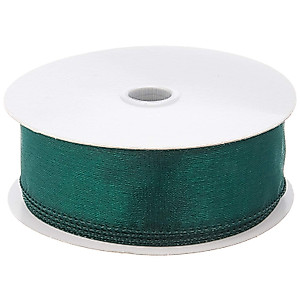 Homeford Sheer Chiffon Ribbon Wired Edge, 25-Yards (1-1/2-Inch, Hunter Green)