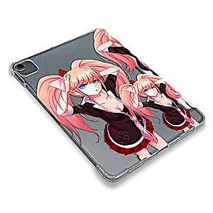 Cute Anime Kawaii Girl Pink case Compatible with iPad Mini Air Pro 7.9 8.3 9.7 10.2 10.9 11 12.9 inch Pattern Cover New 2022 2021 Trifold Stand 3 4 5 6 7 8 9 Generation 539 (9.7" Air 1/2)