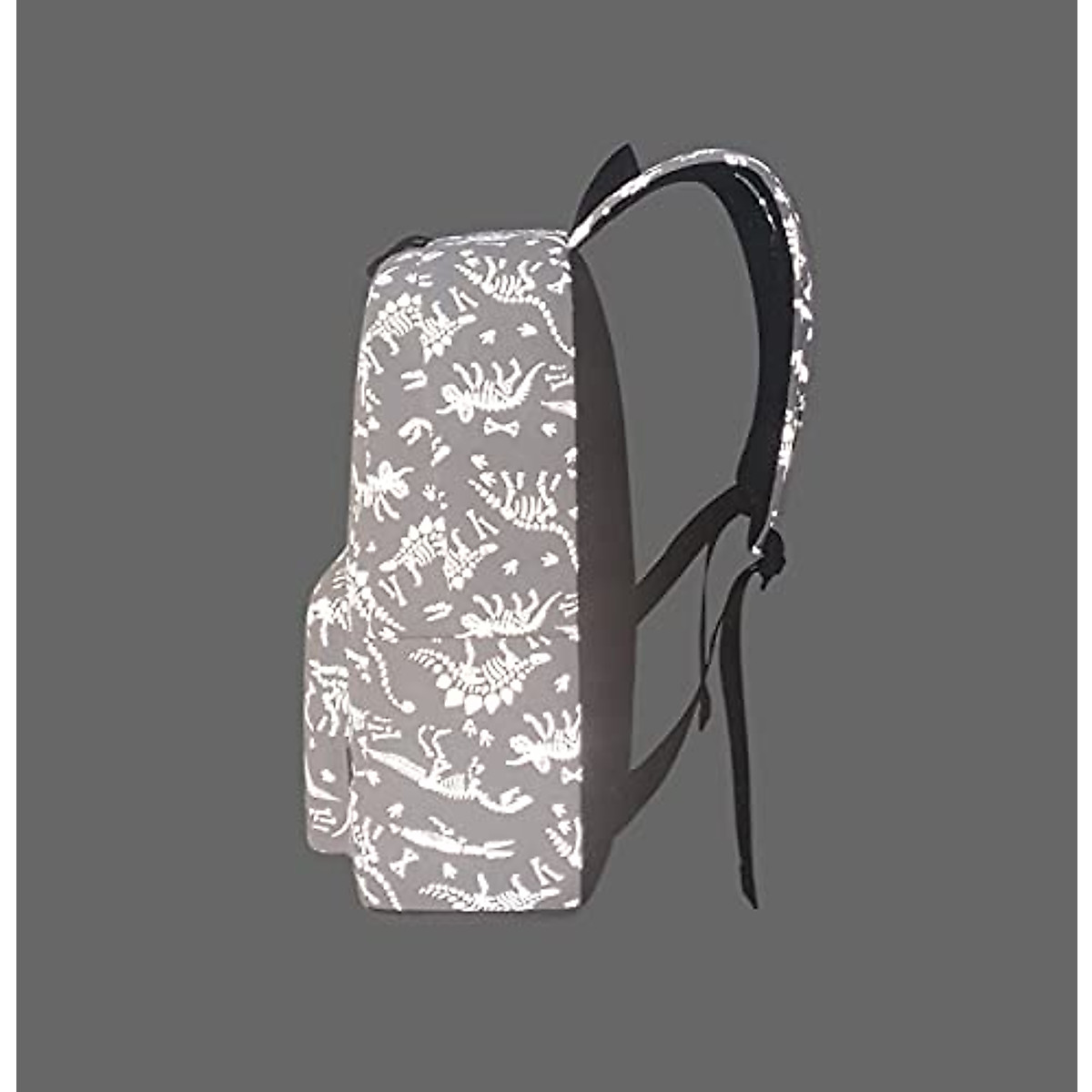 Acmebon Cool Fluorescent School Backpack for Girl and Boy Roomy Reflective Daypack White