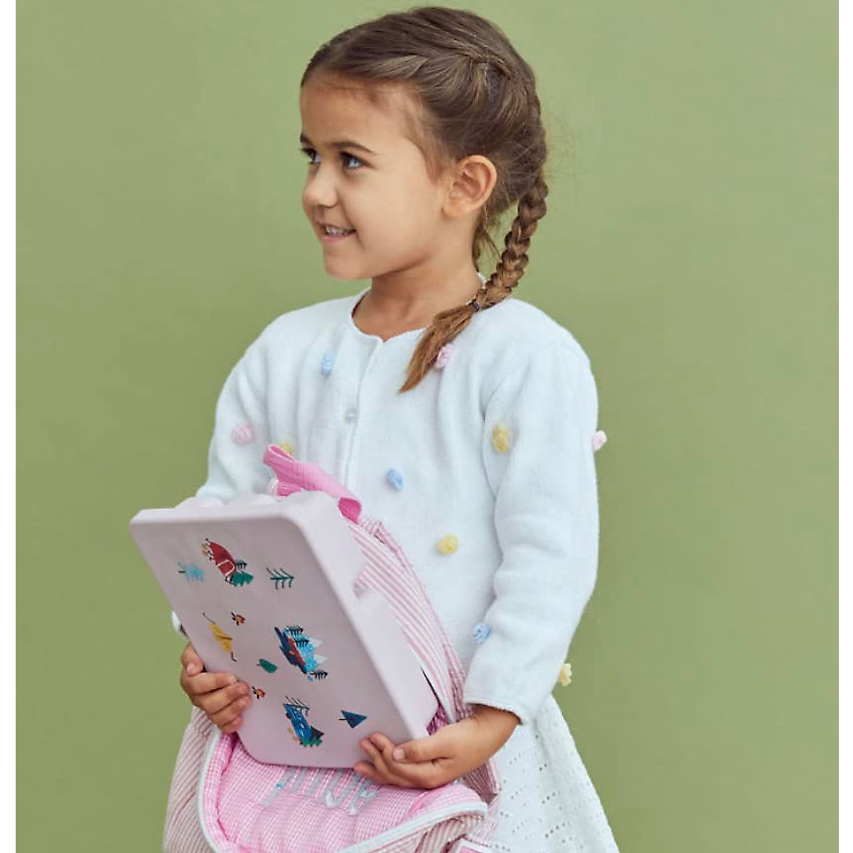 Austin Baby Co Leak-Proof Bento Lunch Box for Kids – Silicone Kids Lunch Container with 5 Leakproof Compartments – Food-Safe Materials, Sturdy, Dishwasher Safe, and BPA Free