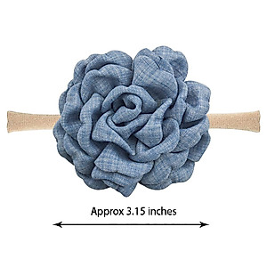 JIAHANG Baby Girls Hair Bow Headbands Nylon Flower Hairband Floral Hair Accessories 10PCS for Newborn Infant Toddlers