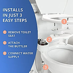 Elevate Your Bathroom with Our Self-Cleaning Bidet Attachment for Toilet - The Ultimate Bidet Toilet Seat Experience and Toilet Accessories for Comfort & Hygiene - Toilet Bidet by Clear Rear