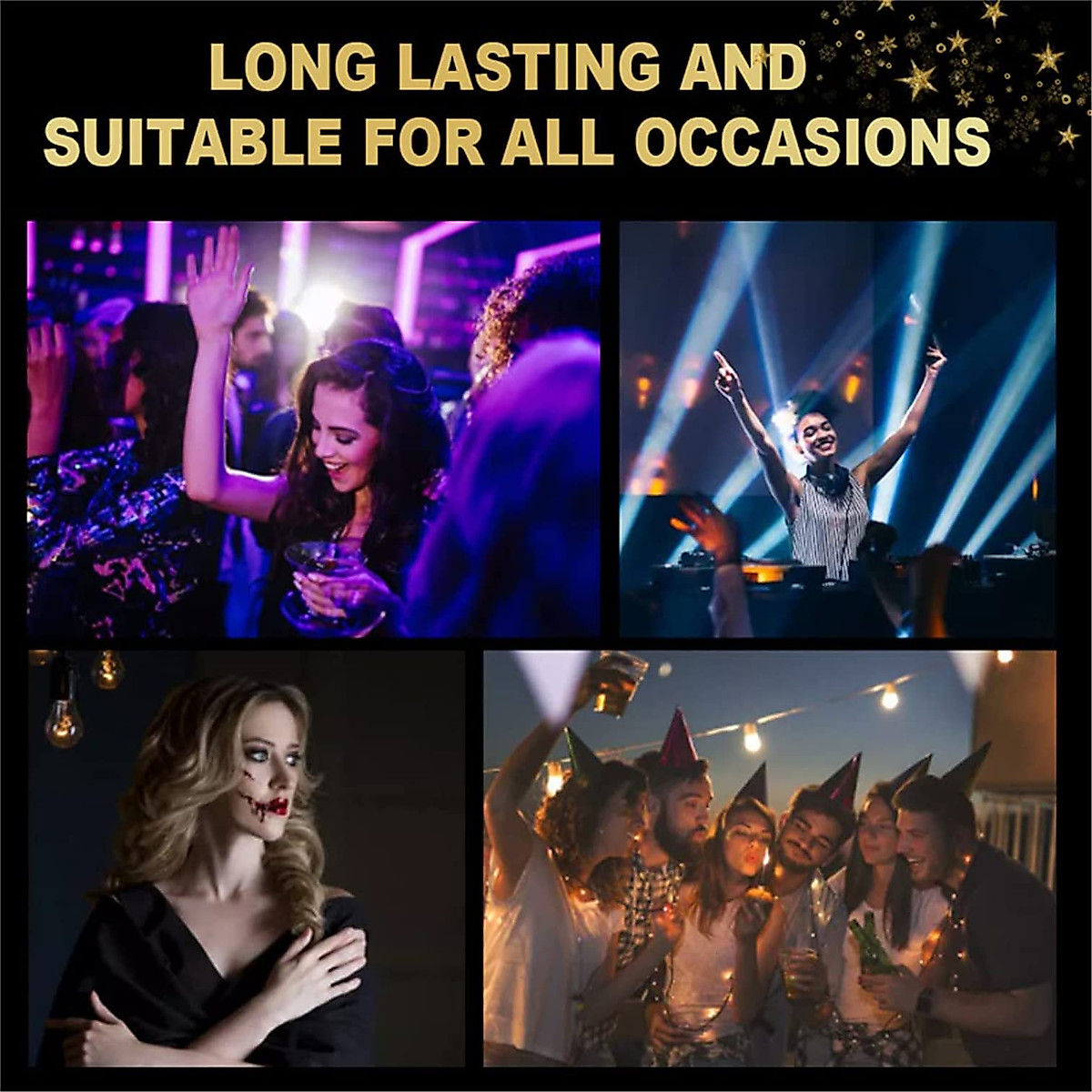 False Eyelashes,Reusable Eyeliner and Eyelash Stickers 7 Color Waterproof Sticker Eyelashes,Easy to Wear and Remove,Women Make Up Glitter Lashes (A Set of Seven Colors)