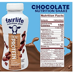 Niro Assortment| Fair life Protein Shakes, Pack Of 12 - Chocolate Fair life Shake And Fair life Vanilla Protein Shake Variety, 11.15 Oz Each - Premium Fair life Protein Shake With Niro Beverage Sleeve