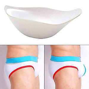 Men Bulge Enhancing Underwear Cup Sponge Pad for Underwear Swimwear Boxers Briefs Trunks Penis Enlargement Cup (Black Beige White)