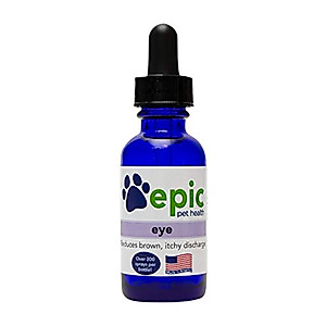 Eye – All Natural Liquid Supplement for Improved Eye Health – Reduces Brown Discharge – for Best Results Mist Over Head and Put in Food & Water – Made in USA (Dropper, 1 Ounce)