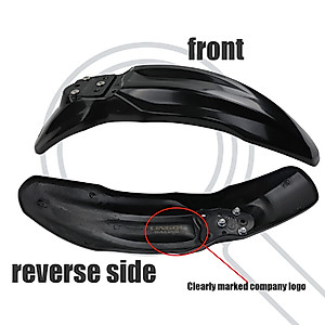 LINGQI RACING Modified Upgrade Front Fender for SURRON Light Bee With Strong Iron Bracket, Front Mudguard Fit to SUR RON E-bike (YELLOW)