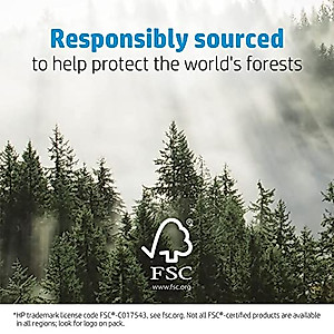 HP Professional Business Paper, Glossy, 8.5x11 in, 48 lb, 50 sheets, works with inkjet, PageWide, laser printers (6MF93A)