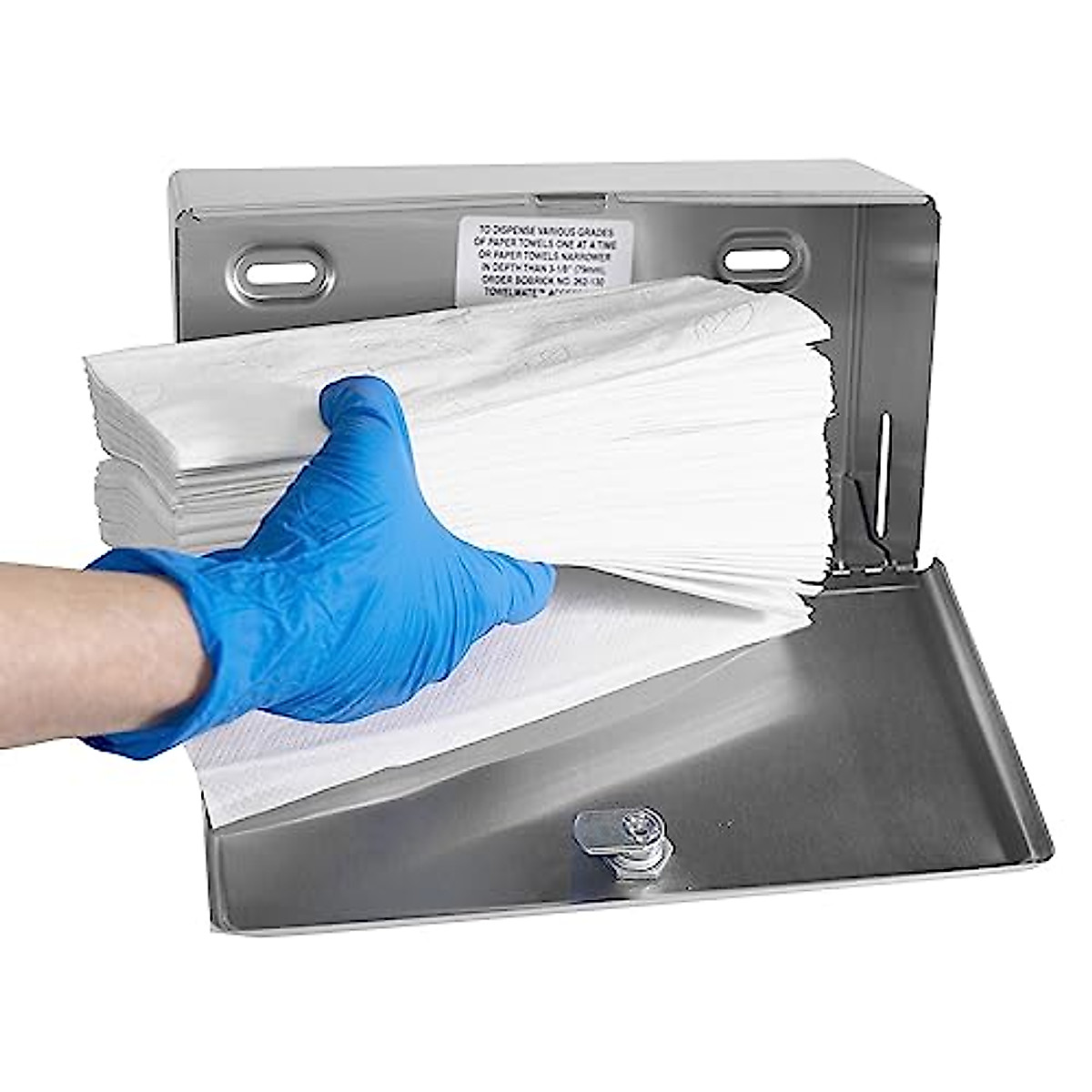 Bobrick Surface-Mounted Paper Towel Dispenser, 10.75 X 4 X 7.13, Stainless Steel