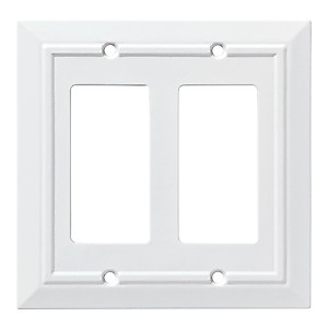 Franklin Brass W35248-PW-C Classic Architecture Double Decorator Wall Plate, Single, White