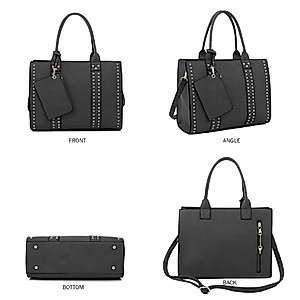 JESSIE & JAMES Concealed Carry Satchel Purse, Top Handle CCW Handbag with Shoulder Strap