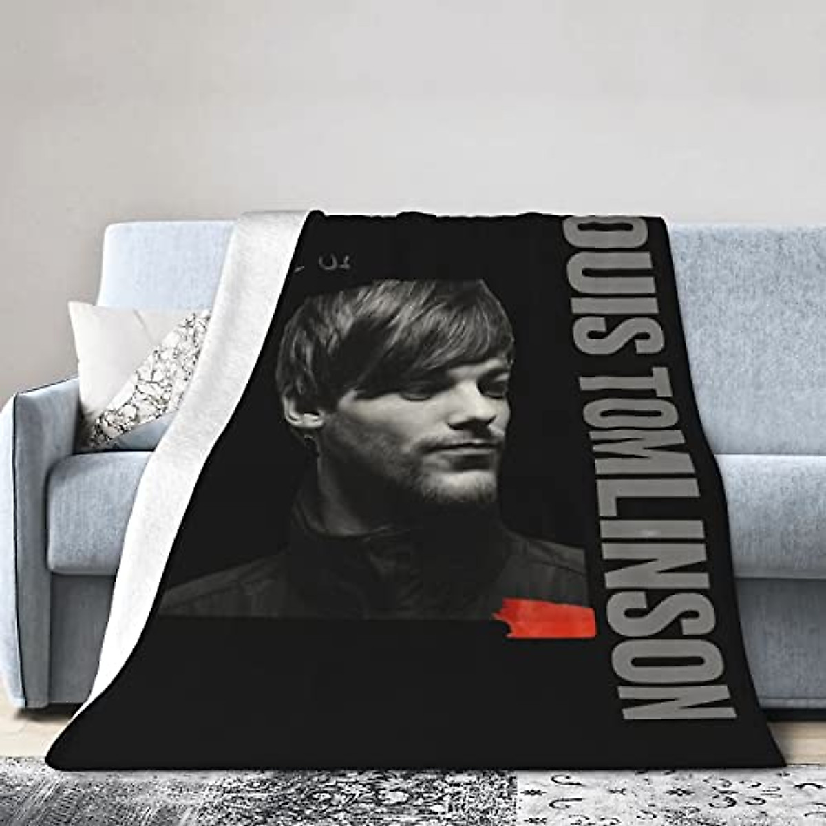 Louis Music Tomlinson Blanket Soft and Warm Throw Blanket Lightweight Flannel Fleece Blankets for Home Bed Sofa 60"x50"