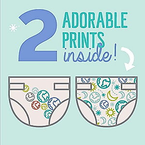 Seventh Generation Baby Diapers, Size 3, 155 count for Sensitive Skin (Packaging May Vary),155 Count (Pack of 1)