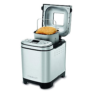 Cuisinart CBK-110 Compact Automatic Bread Maker, Silver + 1 YR CPS Enhanced Protection Pack