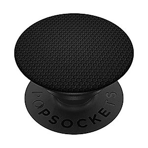 Carbon Fiber Carbon Weave Futuristic Black PopSockets PopGrip: Swappable Grip for Phones & Tablets