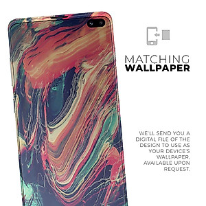 DesignSkinz Liquid Abstract Paint Remix V10 Protective Vinyl Decal Wrap Skin Cover Compatible with The Samsung Galaxy S20 (Screen Trim & Back Glass Skin)