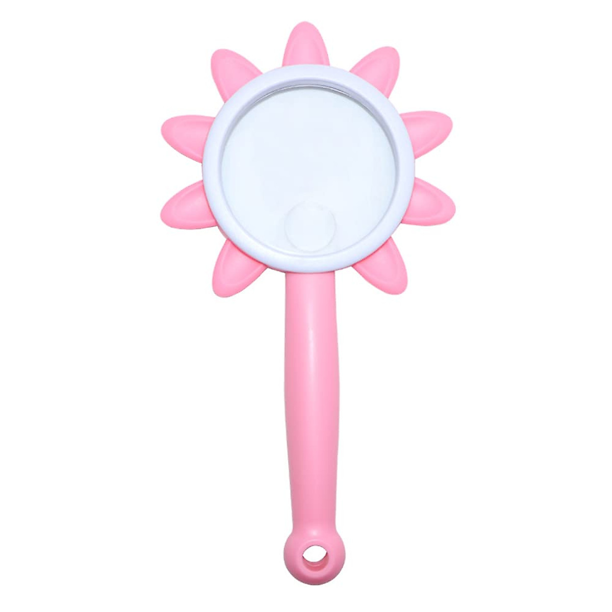 Kids Magnifying Glass Handheld Reading Magnifier for Children Student 10X Pink Magnifying Lens loupe for Reading Books, Exploring, Stamps, Map, Inspection (Pink)