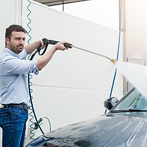 Yardenfun Curved High Pressure Washer Extension Lance Bar with Quick Car and Home Cleaning for Agricultural Irrigation and Gutter Cleaning