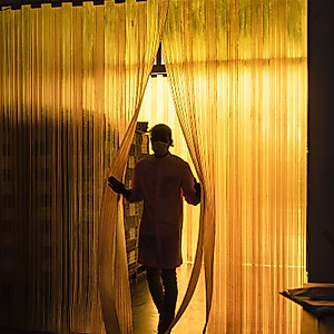 PATIKIL 6.8' x 7.5" Plastic Vinyl Strip Curtain, Clear PVC Freezer Curtain with Mounting Bracket for Walk-in Freezer Coolers Door Warehouse, Transparent