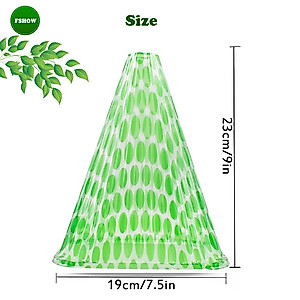 Fshow Garden Cloches,20 Pack Reusable Plant Bell Cover,Bell Jar Cloches for Protection Against Sun, Frost, Snails Etc. (Dark Green)