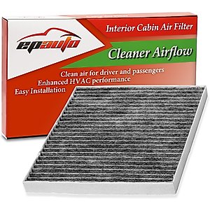 EPAuto CP374 (CF10374) Replacement for Toyota/Dodge/Pontiac Premium Cabin Air Filter includes Activated Carbon